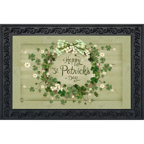 Lucky Wreath Doormat - Briarwood Lane