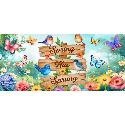 Spring Has Sprung Sign Mini Mat - Briarwood Lane