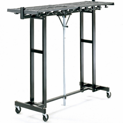 Magnuson Mobile Folding Mega Rak MR-801K - Rolling Coat Rack with Hooks ...