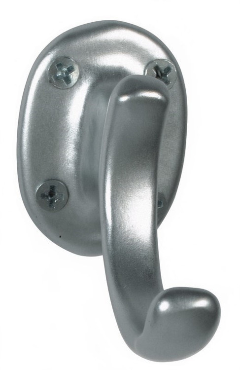 SunHouse Aluminum Single Prong Coat Hook 151-201 - Silver Finish ...
