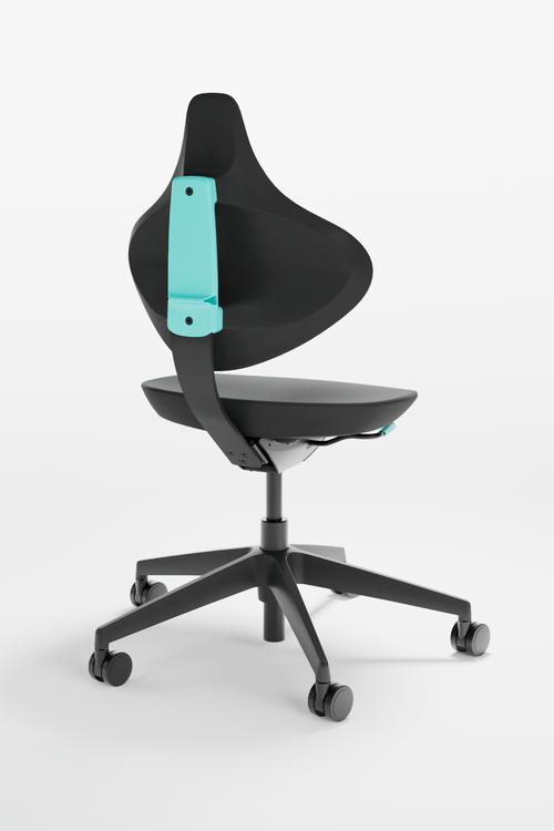 Cramer Helix Desk Height Lab Chair HXDU2 with Options - Aquamarine ...