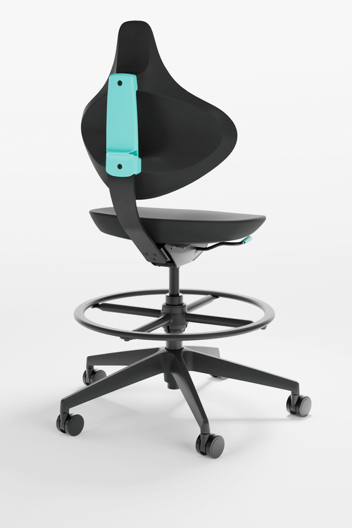 Cramer Helix High Height Lab Chair HXHU2 with Options - Aquamarine ...