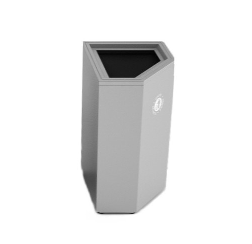 Magnuson Valuta VA18SCL Steel Non-Locking Corner Waste Receptacle - 35 ...