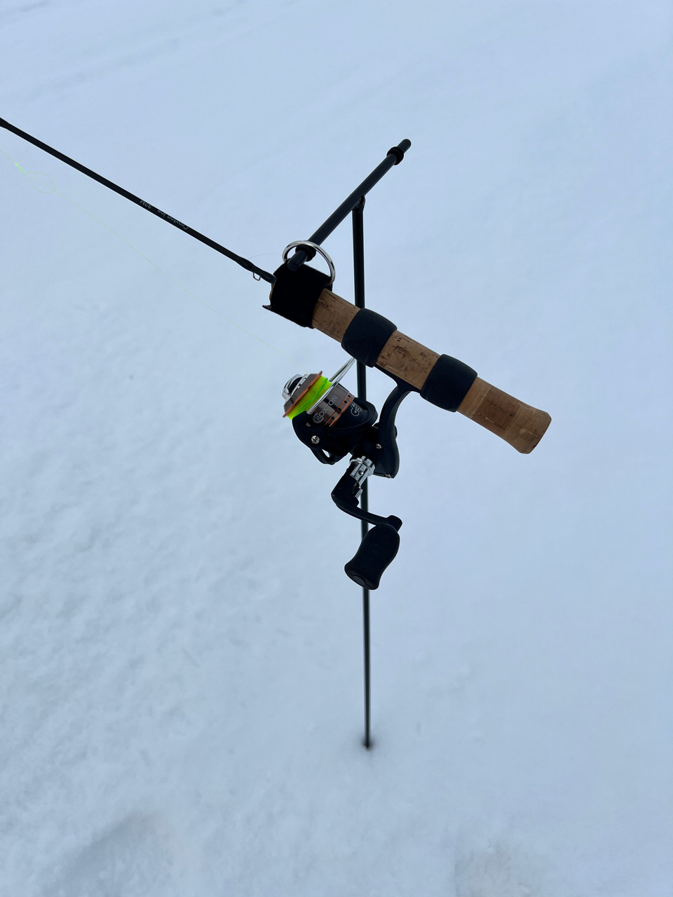 Tip-Down Rod holder with rod attachment