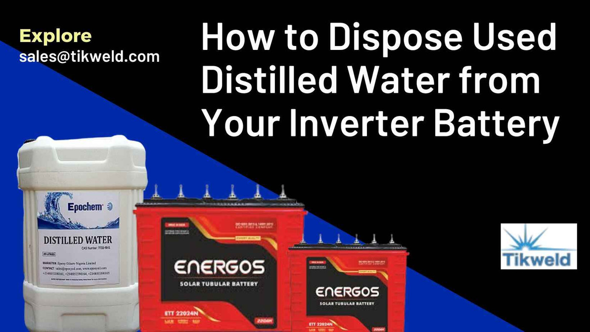How to Dispose Used Distilled Water from Your Inverter Battery ...