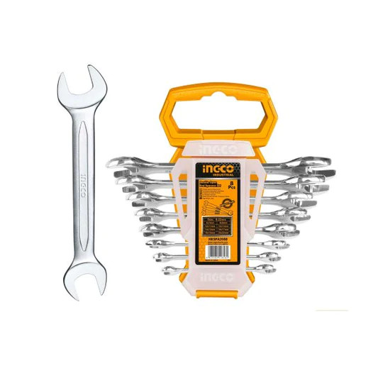Ingco Double Open End Spanner Set 6-22mm HKSPA2088