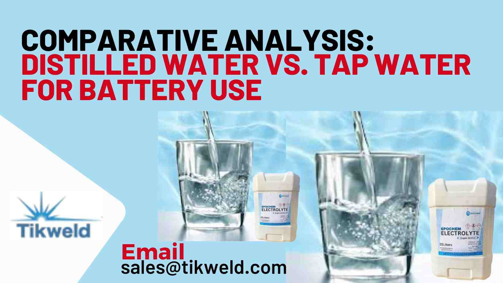 Comparative Analysis: Distilled Water vs. Tap Water for Battery Use ...