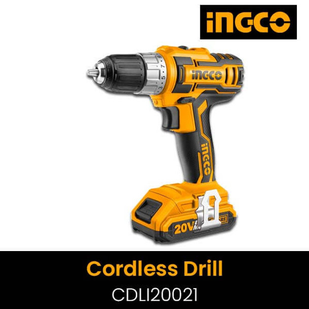 Buy online Ingco Lithium-Ion Cordless Drill 20V INGCO CDLI20012 from ...