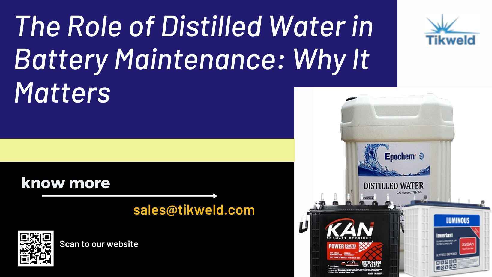 The Role of Distilled Water in Battery Maintenance: Why It Matters ...