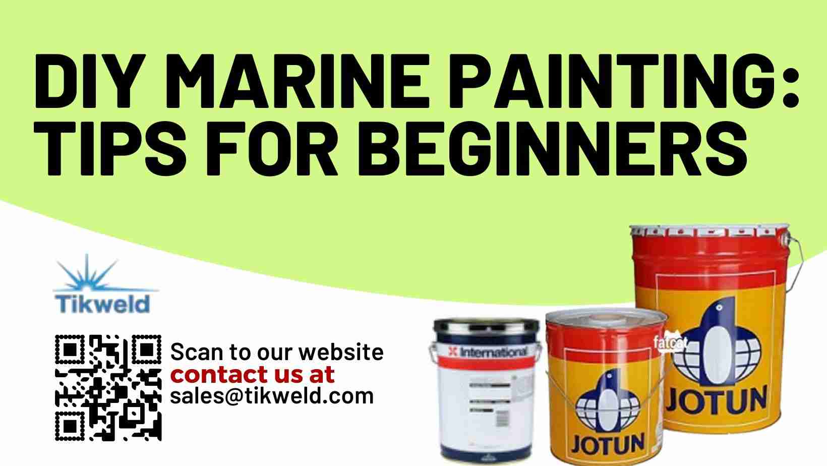 DIY Marine Painting: Tips for Beginners - Tikweld products and Services