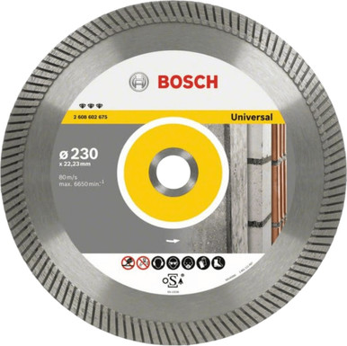 BOSCH DIAMOND CUTTING DISC BEST FOR UNIVERSAL TURBO 230 X 22.23 X 2.5 X ...
