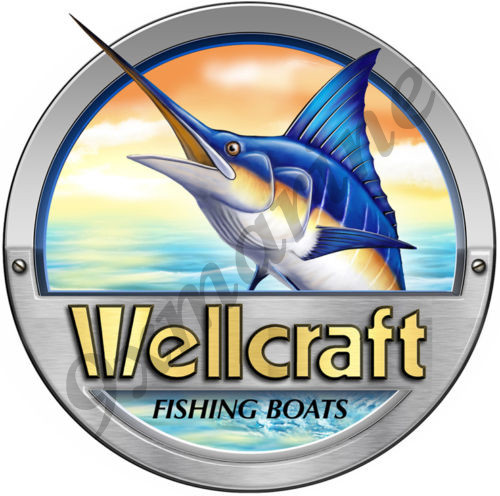Wellcraft boat stickers. Replace your boat maker stickers