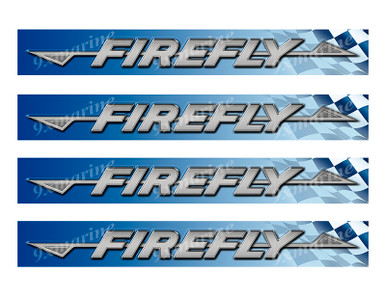 Firefly boat stickers. Replace your boat maker stickers