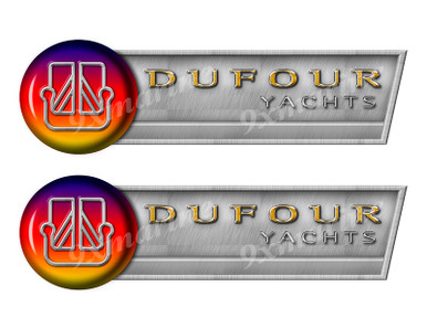 Dufour boat stickers. Replace your boat maker stickers