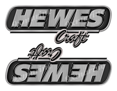 Hewes boat stickers. Replace your boat maker stickers