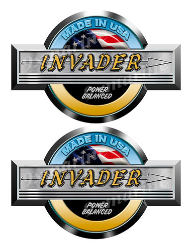Invader boat stickers. Replace your boat maker stickers