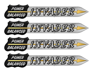 Invader boat stickers. Replace your boat maker stickers