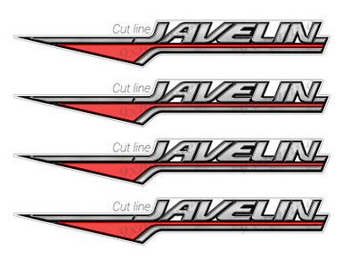 Javelin boat stickers. Replace your boat maker stickers