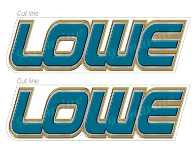 Lowe boat stickers. Replace your boat maker stickers