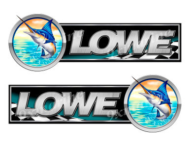 Lowe boat stickers. Replace your boat maker stickers