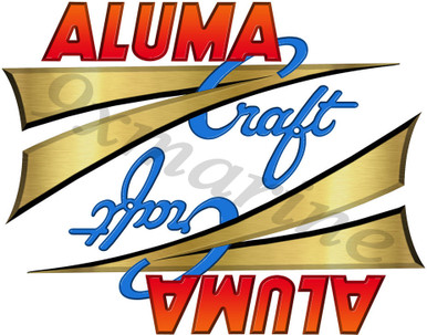 Aluma Craft boat stickers. Replace your boat maker stickers