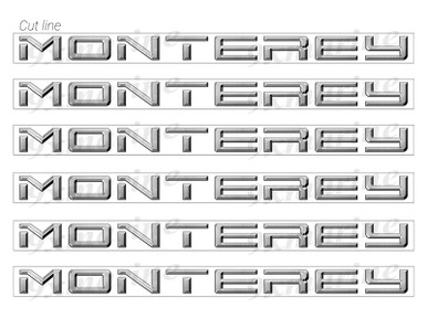 Monterey boat stickers. Replace your boat maker stickers