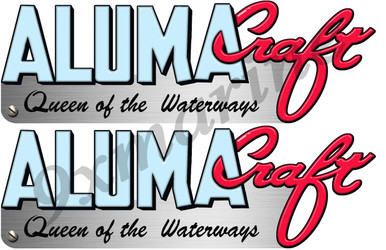 Aluma Craft boat stickers. Replace your boat maker stickers