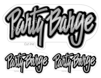 Party Barge boat stickers. Replace your boat maker stickers