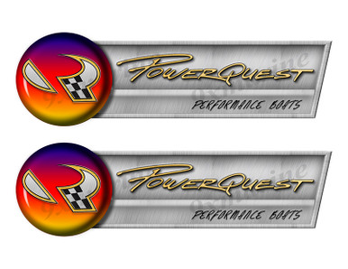 PowerQuest boat stickers. Replace your boat maker stickers
