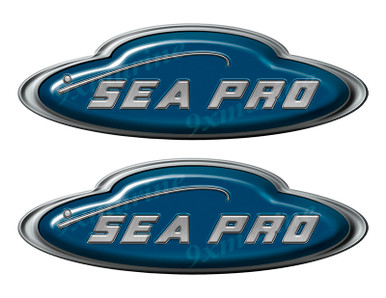 Sea Pro boat stickers. Replace your boat maker stickers