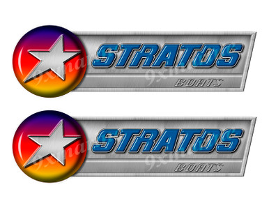 Stratos boat stickers. Replace your boat maker stickers
