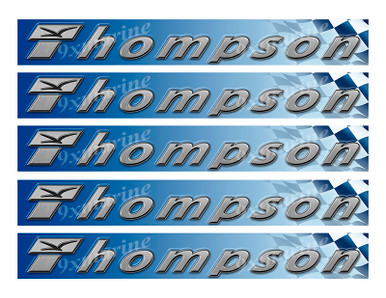 Thompson boat stickers. Replace your boat maker stickers