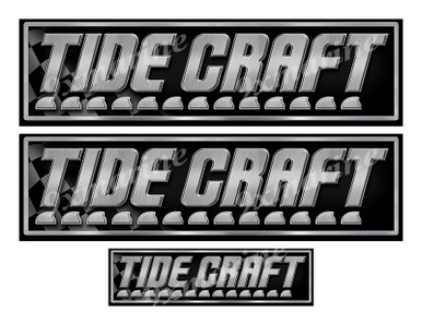 Tide Craft boat stickers. Replace your boat maker stickers