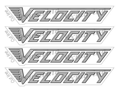 Velocity boat stickers. Replace your boat maker stickers