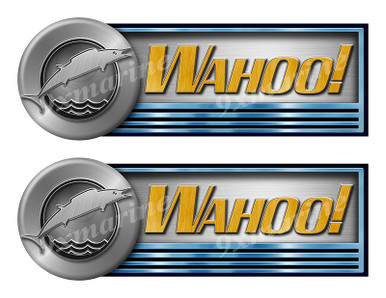 Wahoo boat stickers. Replace your boat maker stickers