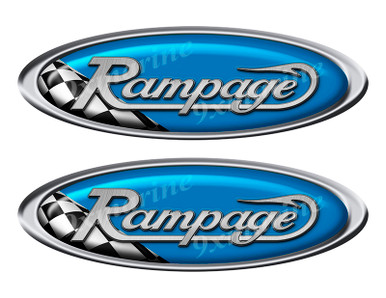 Rampage boat stickers. Replace your boat maker stickers