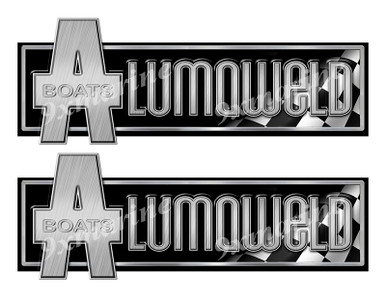 Alumaweld boat stickers. Replace your boat maker stickers