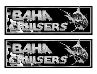 Baha Cruisers boat stickers. Replace your boat maker stickers