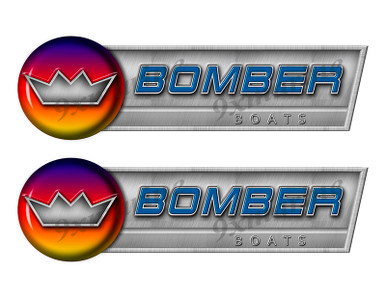Bomber boat stickers. Replace your boat maker stickers