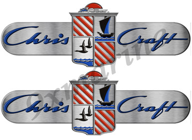 Chris Craft boat stickers. Replace your boat maker stickers