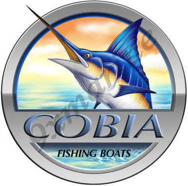 Cobia boat stickers. Replace your boat maker stickers