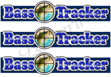 Bass Tracker boat stickers. Replace your boat maker stickers