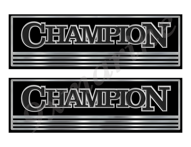 Champion boat stickers. Replace your boat maker stickers