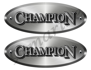 Champion boat stickers. Replace your boat maker stickers