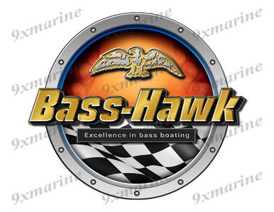 Bass Hawk boat stickers. Replace your boat maker stickers