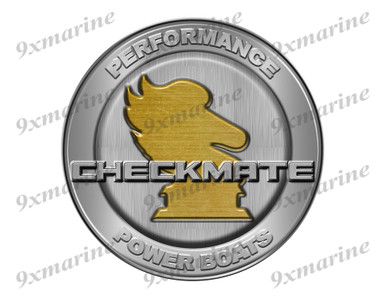 Checkmate boat stickers. Replace your boat maker stickers