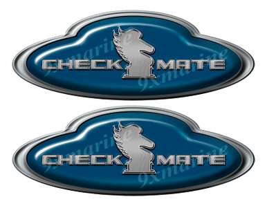 Checkmate boat stickers. Replace your boat maker stickers