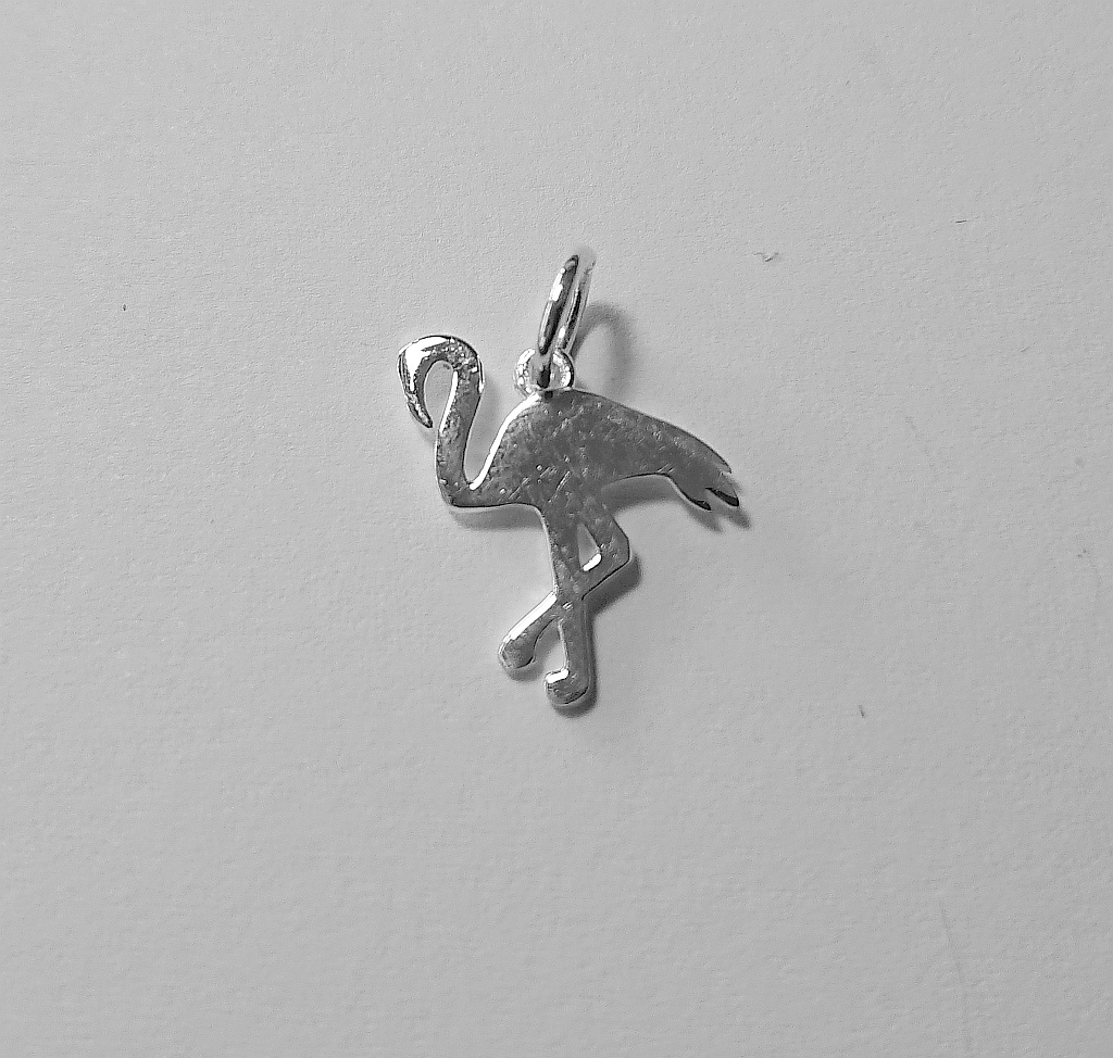 Flamingo pendant - .925 Sterling Silver - Animales Online
