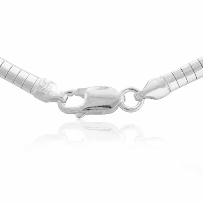 Omega chain - 925 Sterling Silver - 3 mm - 40cm