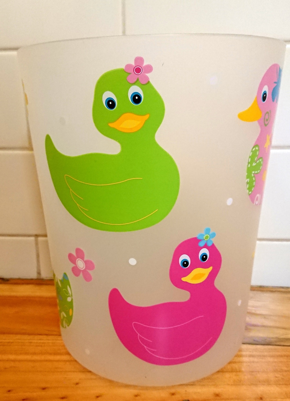 Fancy Duck Bathroom waste basket - Animales Online